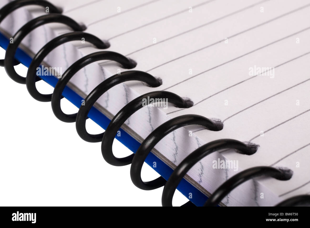 Blank spiral notebook Cut Out Stock Images & Pictures - Alamy