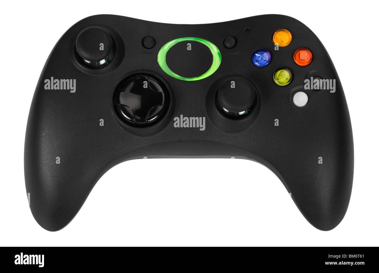 Black color game controller Cut Out Stock Images & Pictures - Alamy