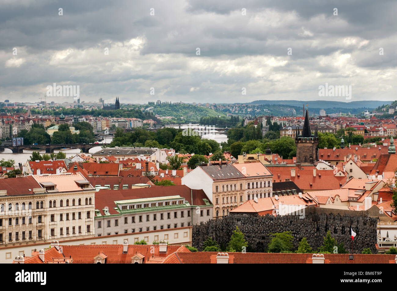 Aerial prague city centre hi-res stock photography and images - Alamy