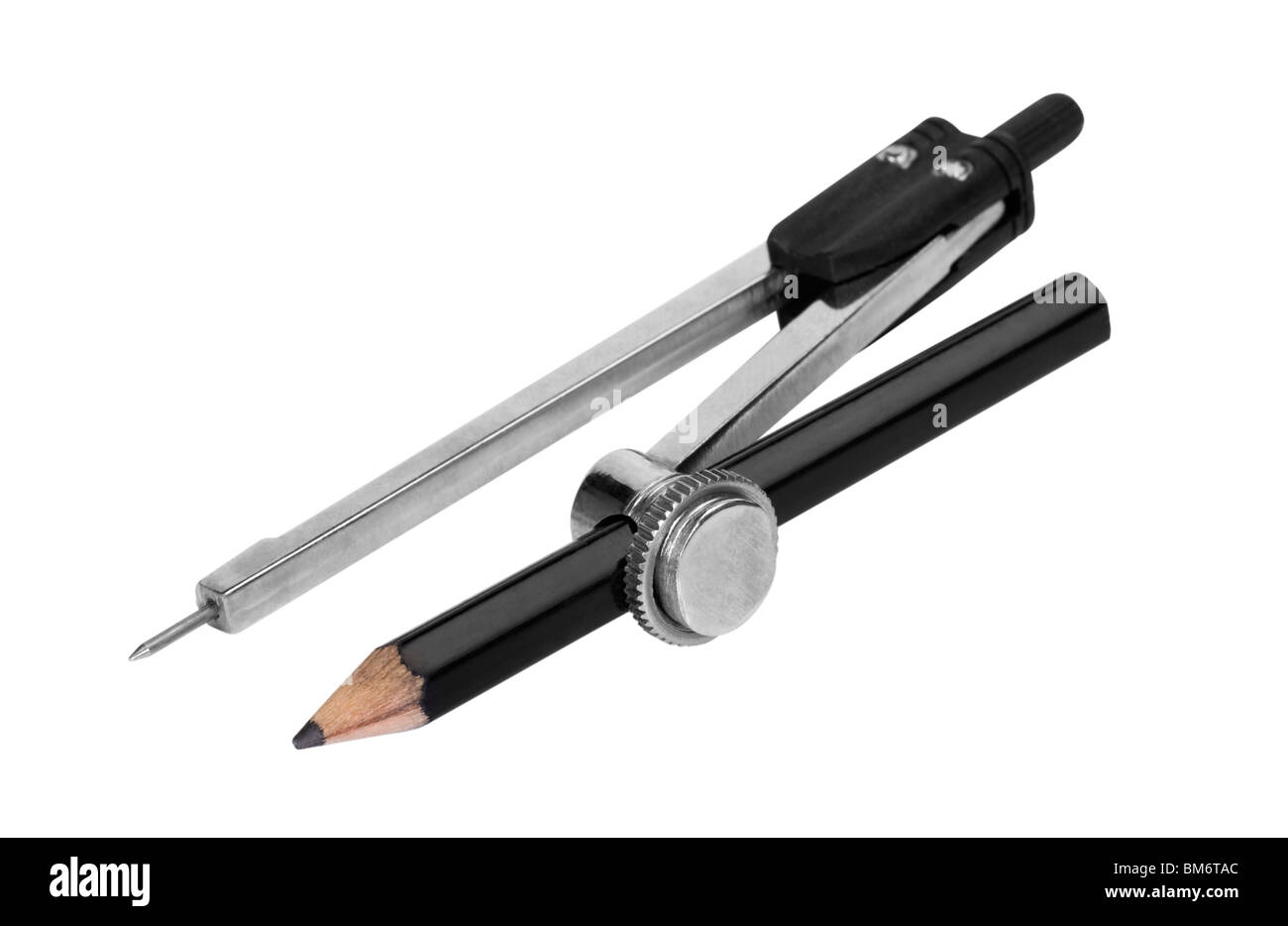 Close-up of a drawing compass with a pencil Stock Photo - Alamy