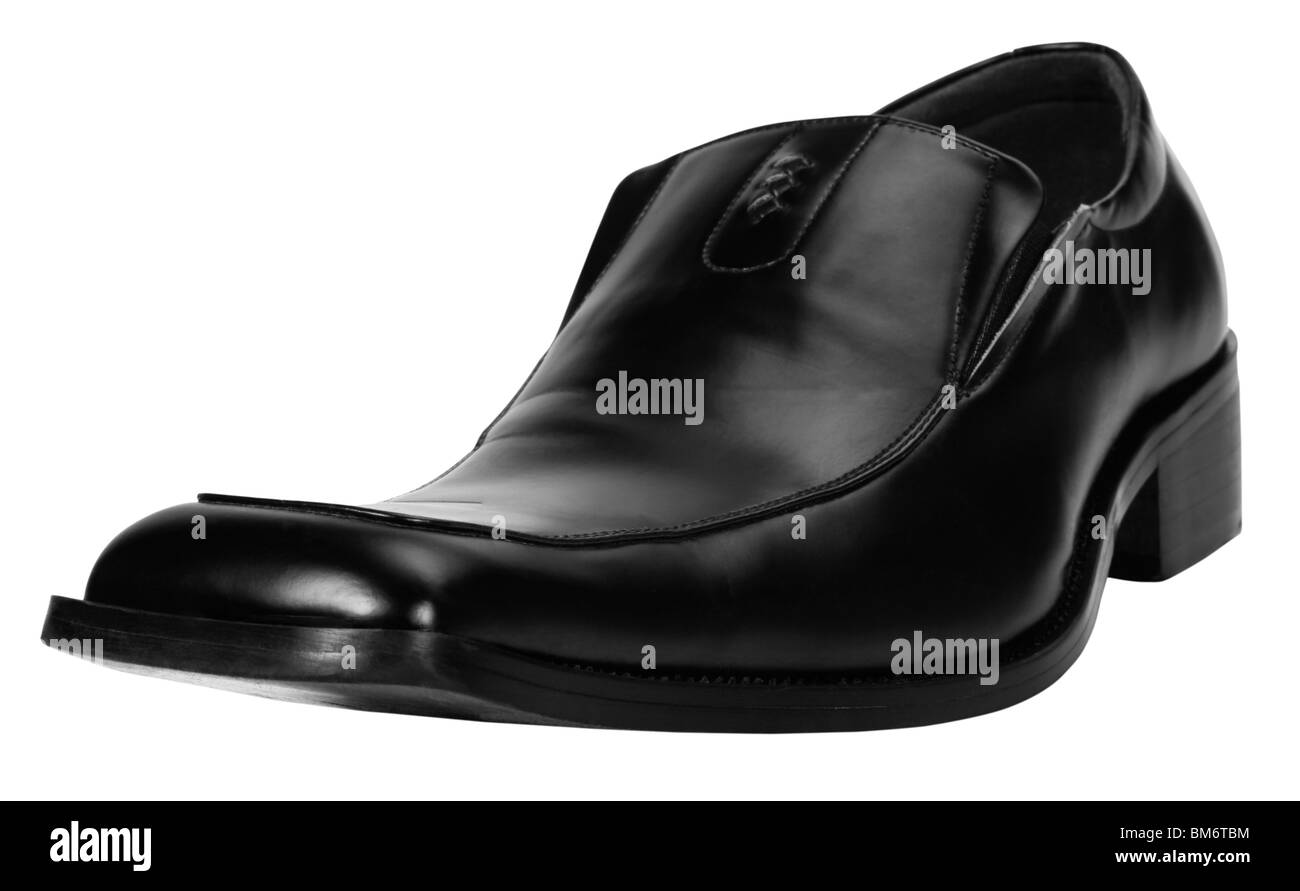 Black leather shoe hi-res stock photography and images - Alamy