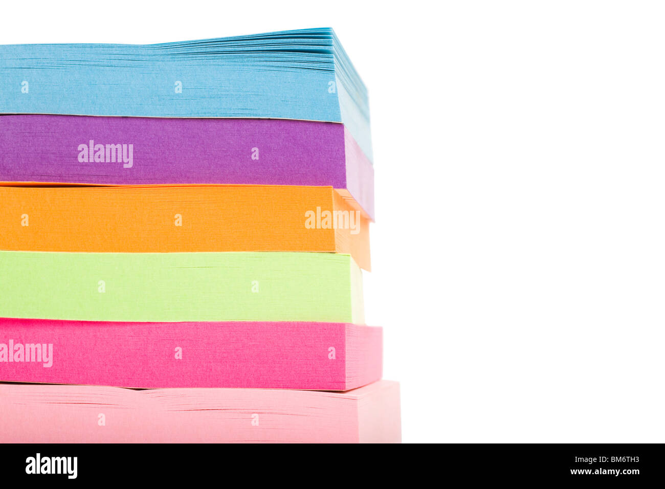 Stack of adhesive notes Stock Photo - Alamy