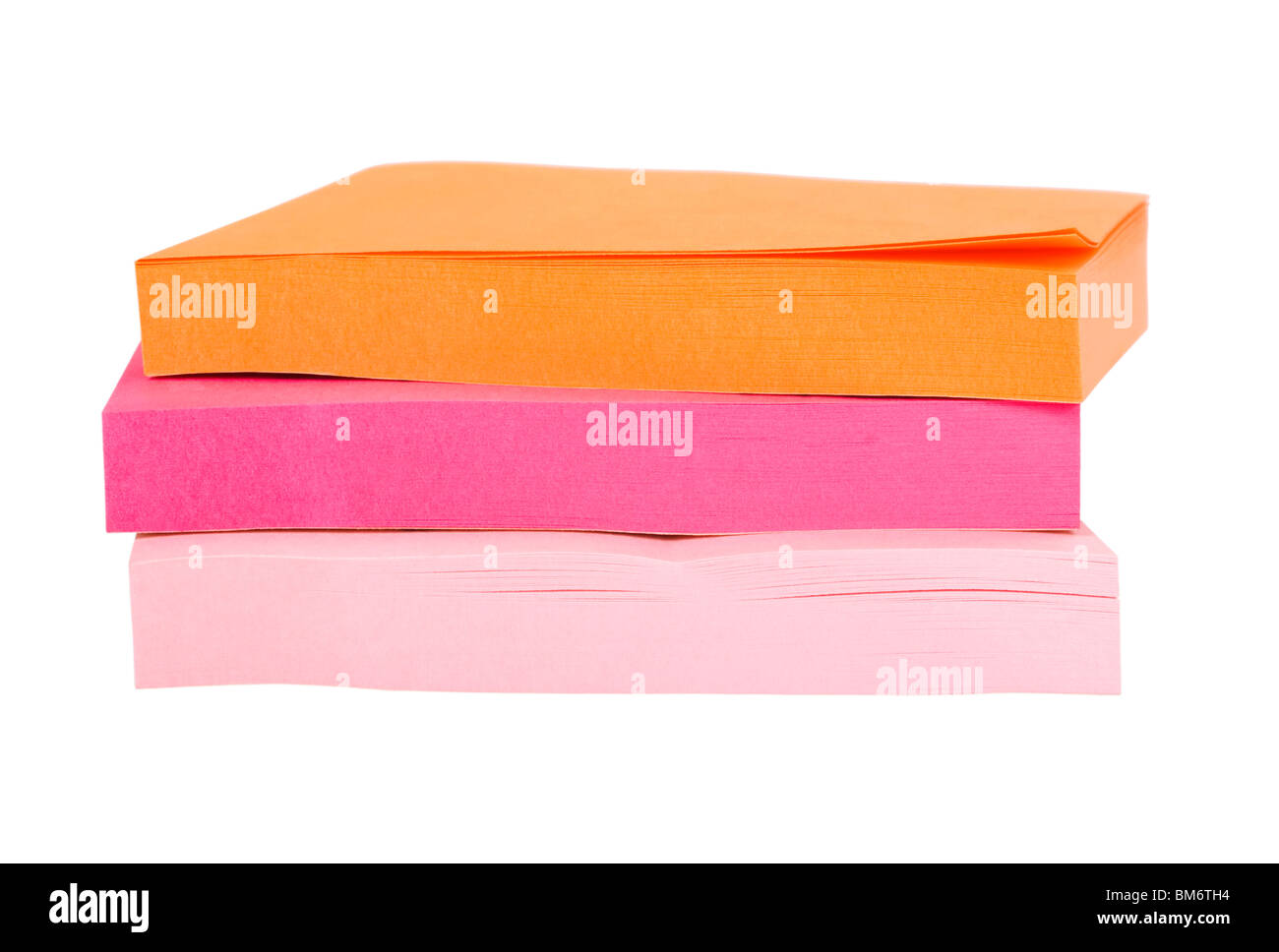 Stack of adhesive notes Stock Photo - Alamy