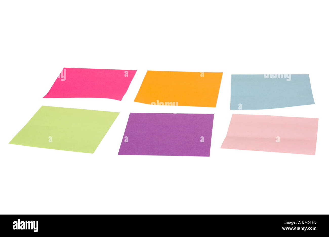 No white sticky notes Cut Out Stock Images & Pictures - Alamy