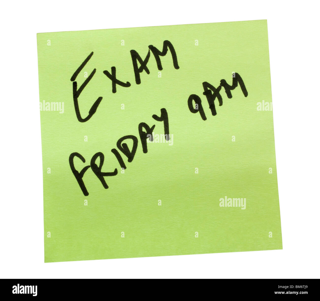 Text written on an adhesive note Stock Photo - Alamy
