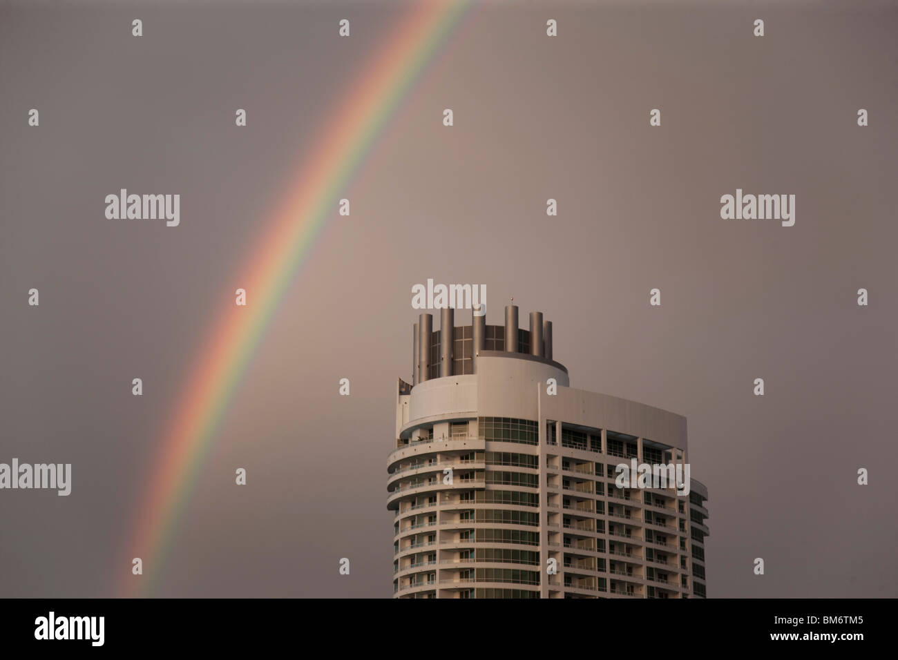 Usa. Florida. Miami Beach. Rainbow Stock Photo - Alamy