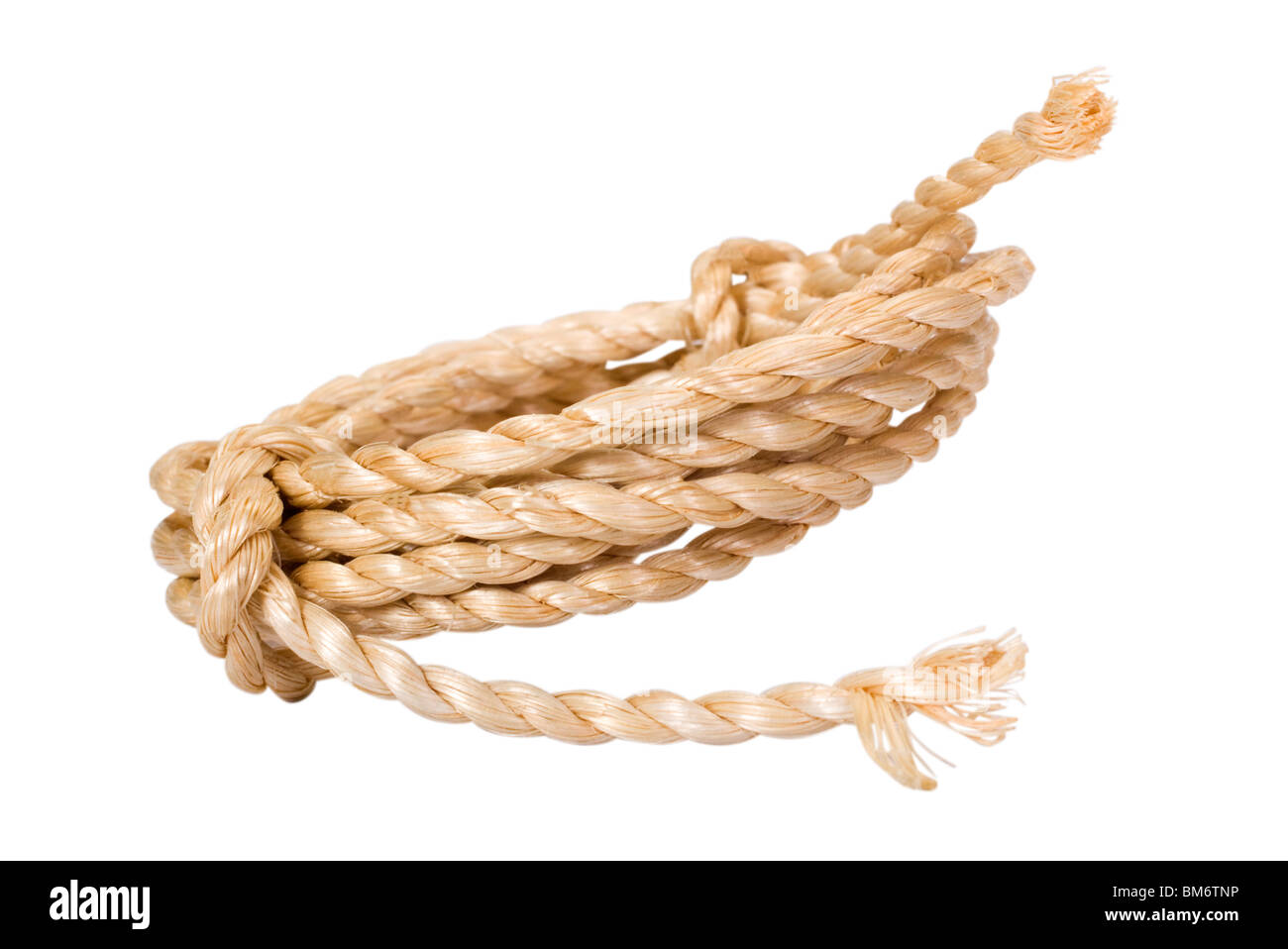 Close-up of a bundle of nylon rope Stock Photo - Alamy