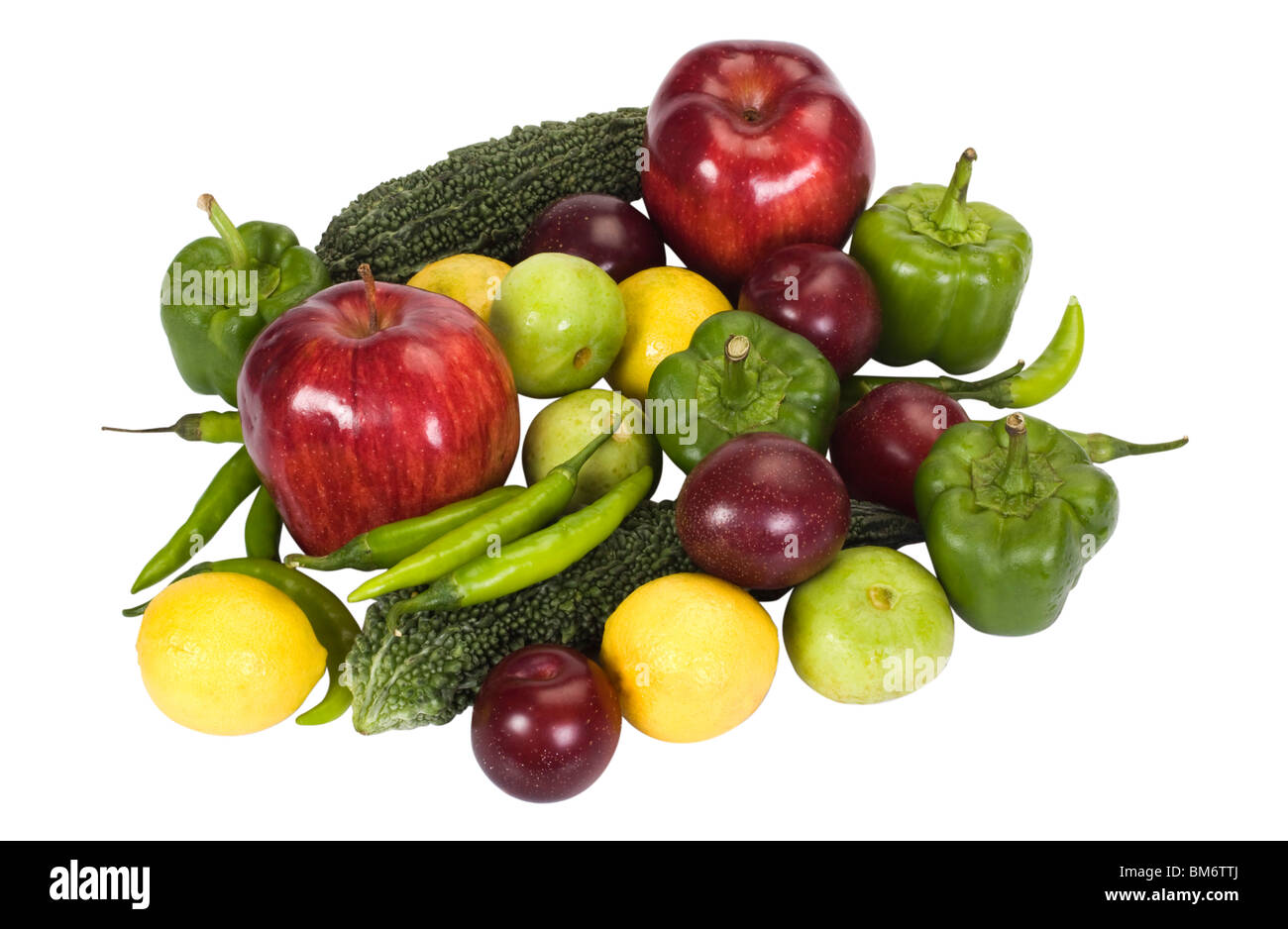Close up shot fresh vegetables Cut Out Stock Images & Pictures - Alamy