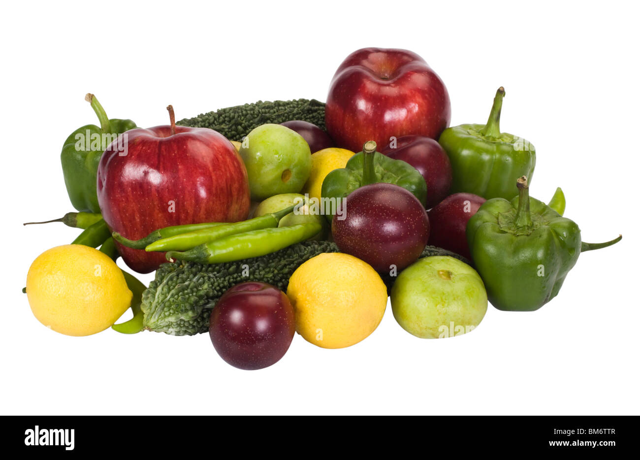 Large group of vegetables Cut Out Stock Images & Pictures - Alamy