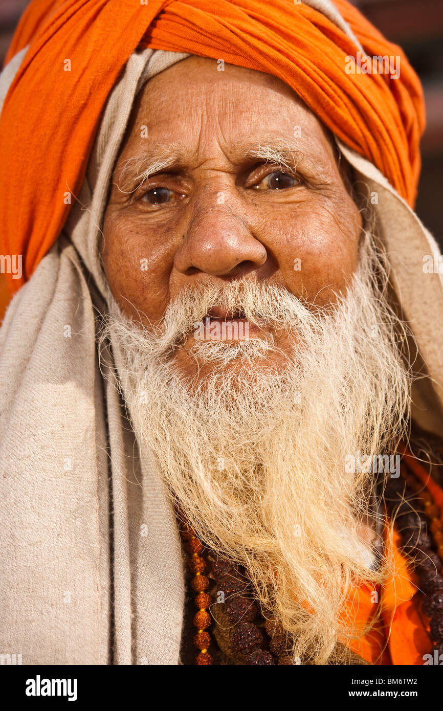 Portrait of Sadhu, India Stock Photo - Alamy