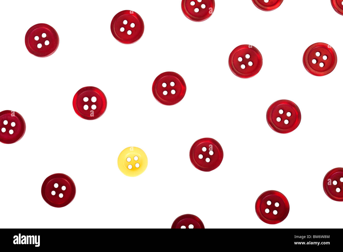 Buttons on white background Stock Photo - Alamy