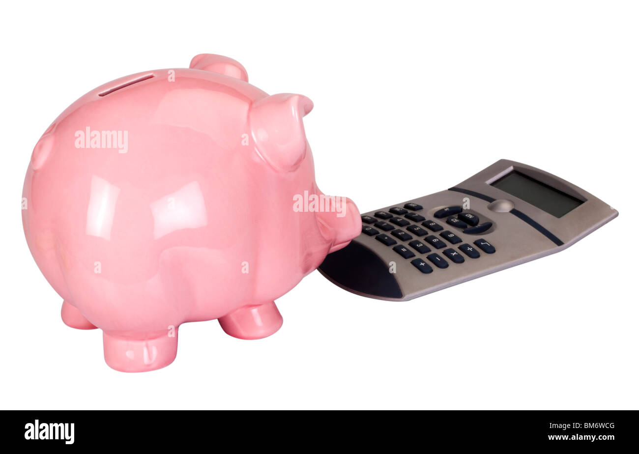 Pink calculator Cut Out Stock Images & Pictures - Alamy