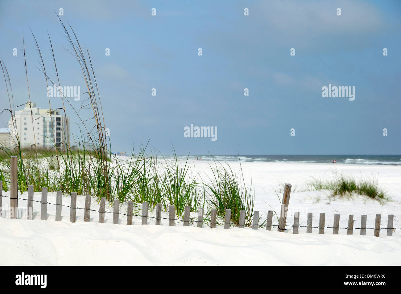 The white sand beaches of the Alabama Gulf Coast Stock Photo - Alamy