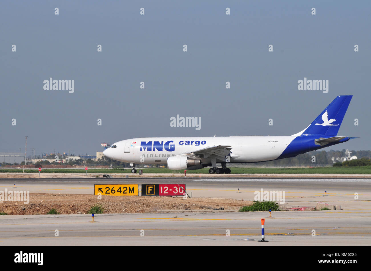 Israel, Ben-Gurion international Airport An MNG Cargo jet ready for ...