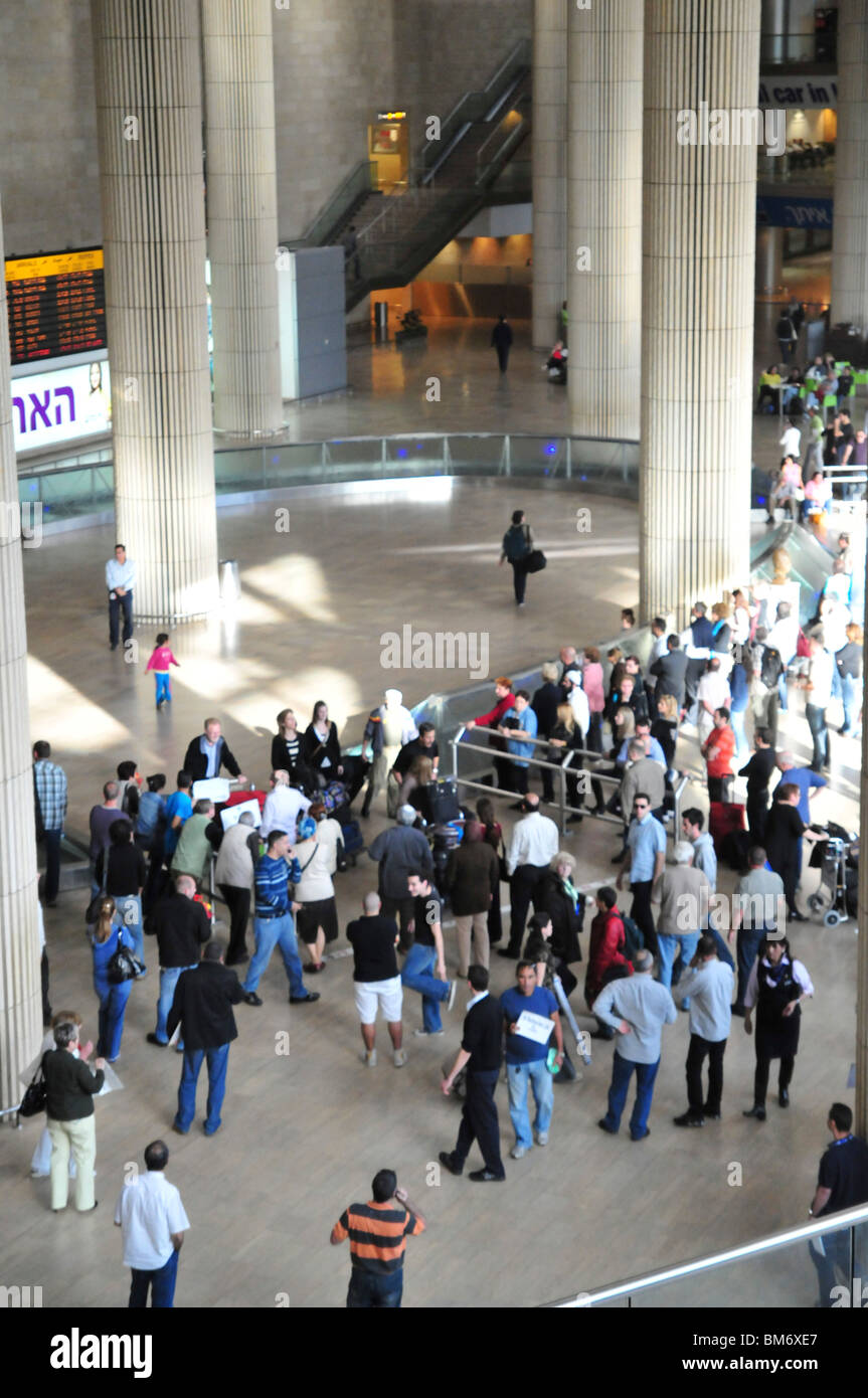 Israel, Ben-Gurion international Airport, Terminal 3, Arrival hall ...