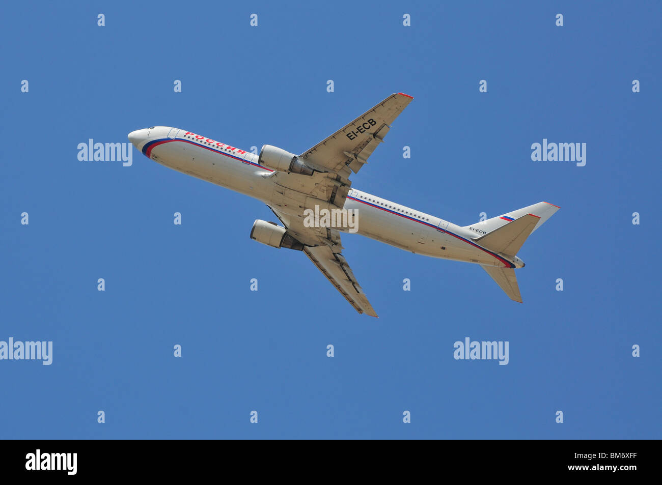 Israel, Ben-Gurion international Airport passenger jet at takeoff Stock ...