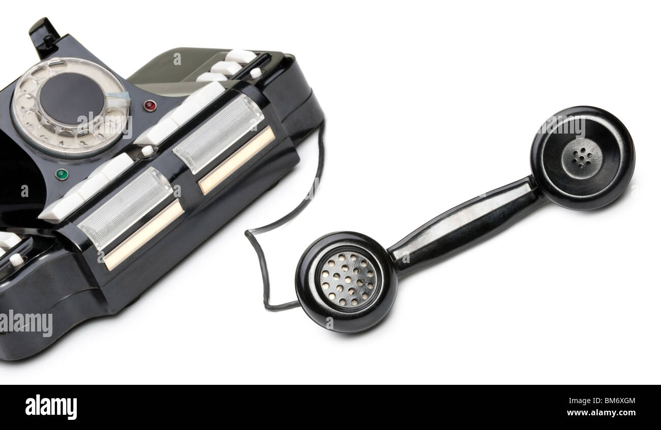 Ancient phone, off the hook. Multipurpose phone of manufacture of the ...