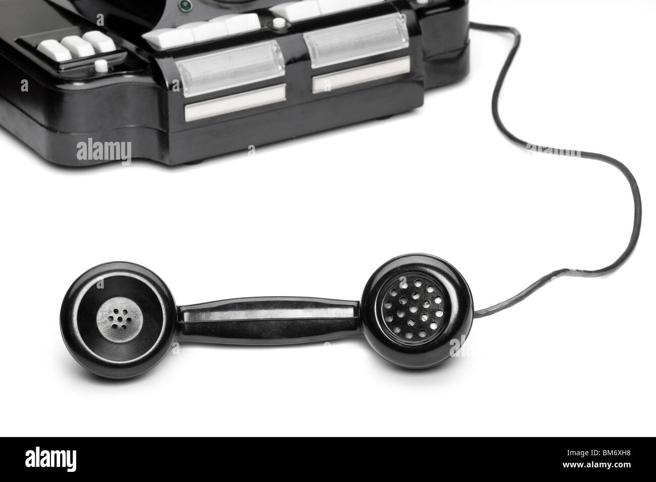 Ancient phone, off the hook. Multipurpose phone of manufacture of the ...