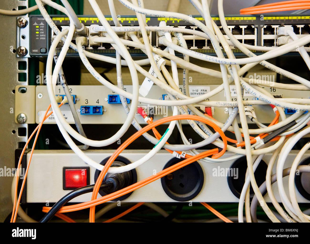 Cables And Chaos In Network Server With Broadband And Internet