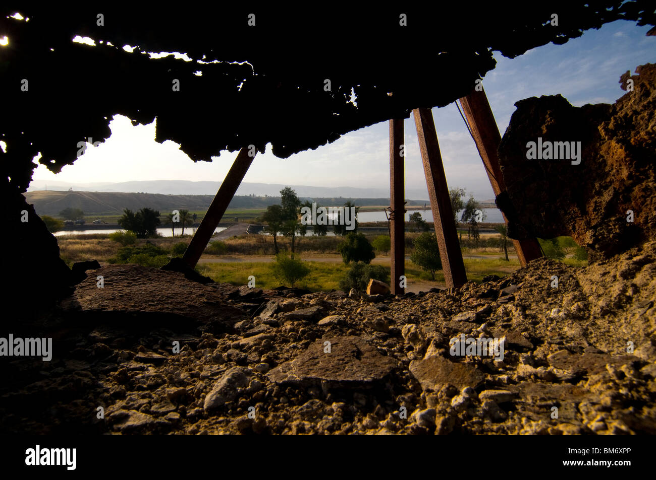 View from the WW2 British Taggart police post situated at the original ...