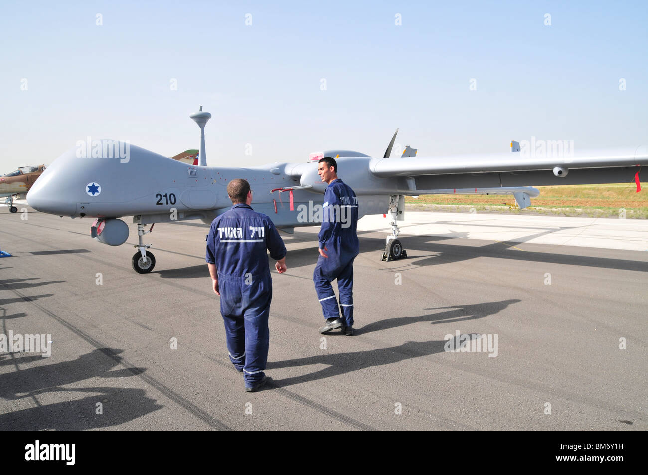 Israel, Tel Nof IAF Base An Israeli Air force (IAF) exhibition. IAI ...