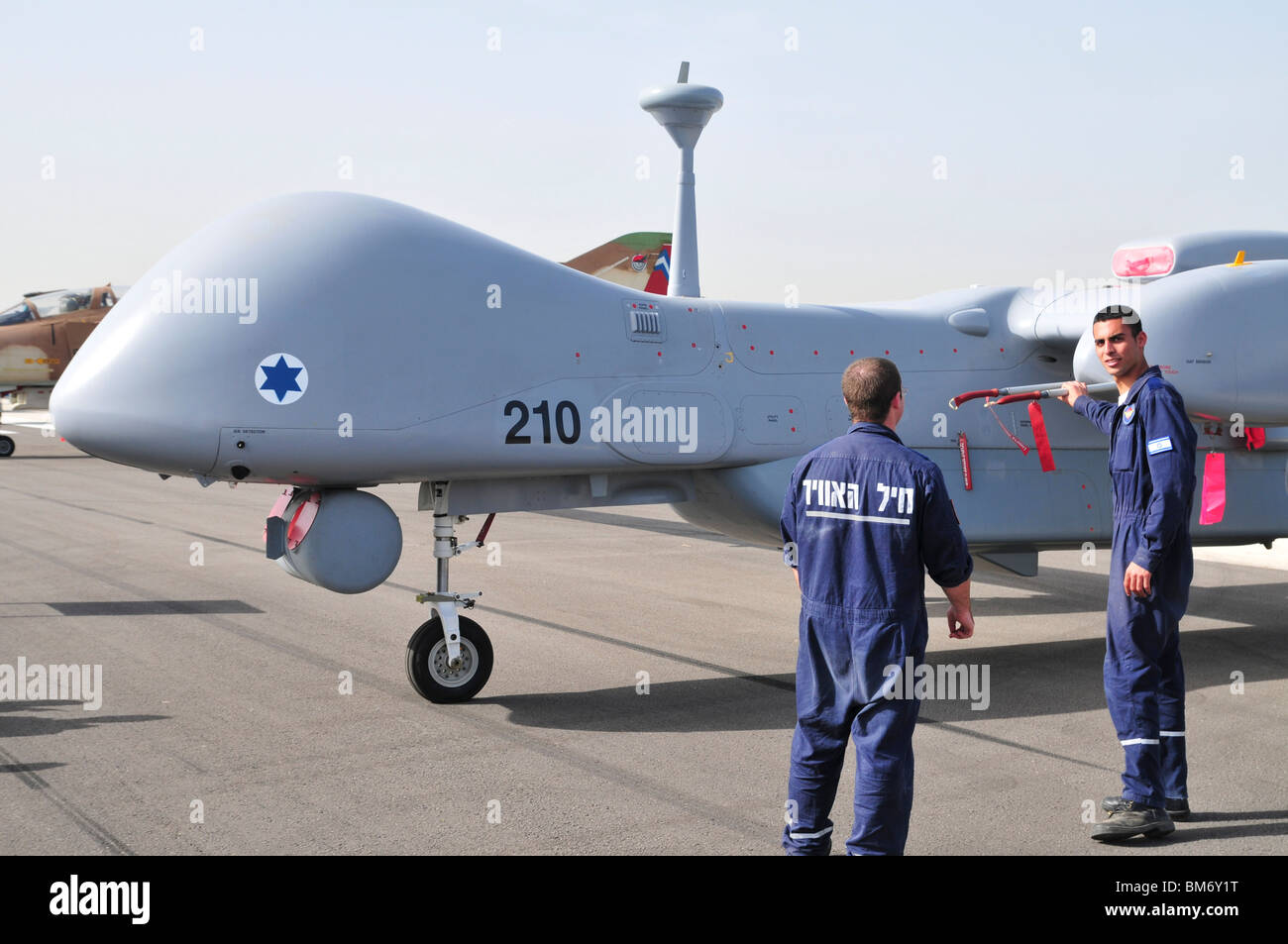 Israel, Tel Nof IAF Base An Israeli Air force (IAF) exhibition. IAI ...