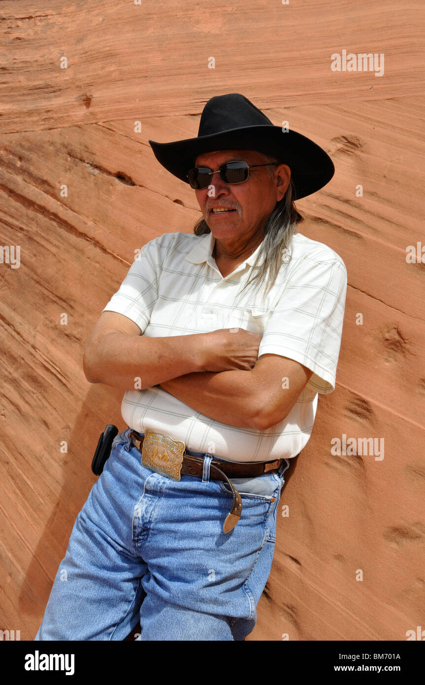 Navajo Indian man, Arizona, USA Stock Photo - Alamy