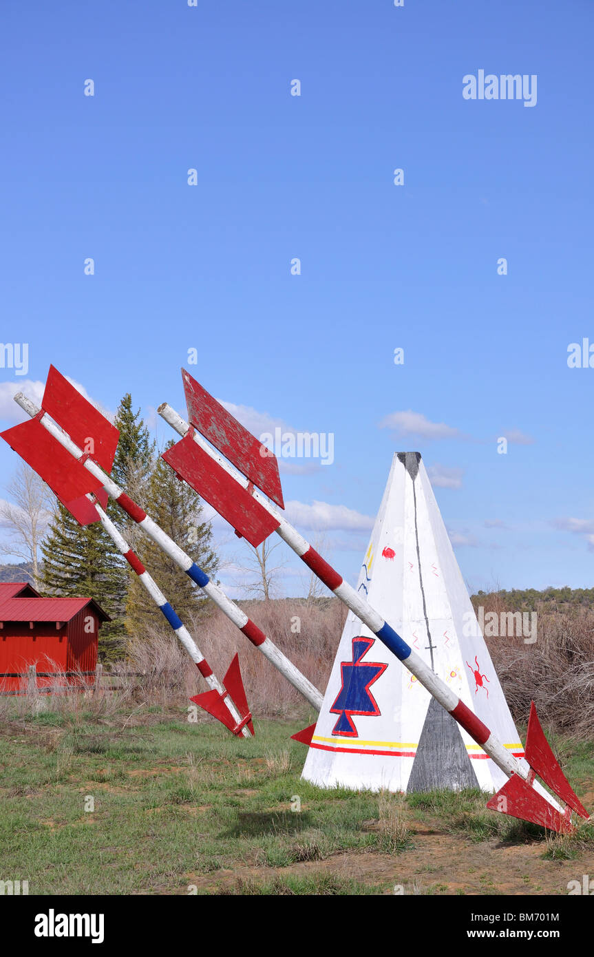 Indian teepee, Colorado, USA Stock Photo - Alamy