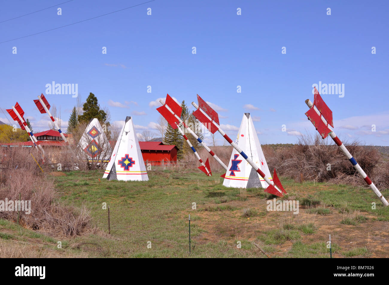Indian teepees, Colorado, USA Stock Photo - Alamy