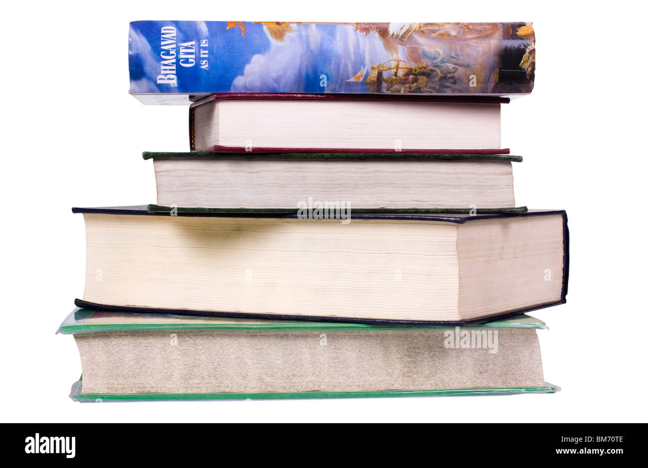 Stack of religious books Stock Photo - Alamy