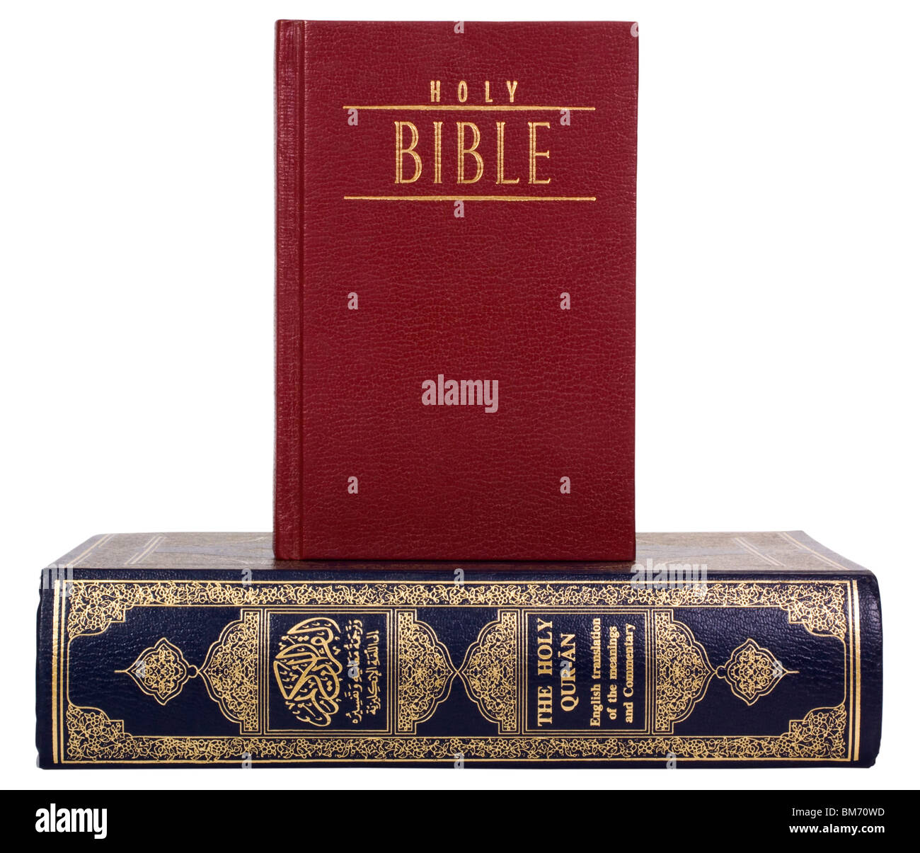 Quran and bible books hi-res stock photography and images - Alamy