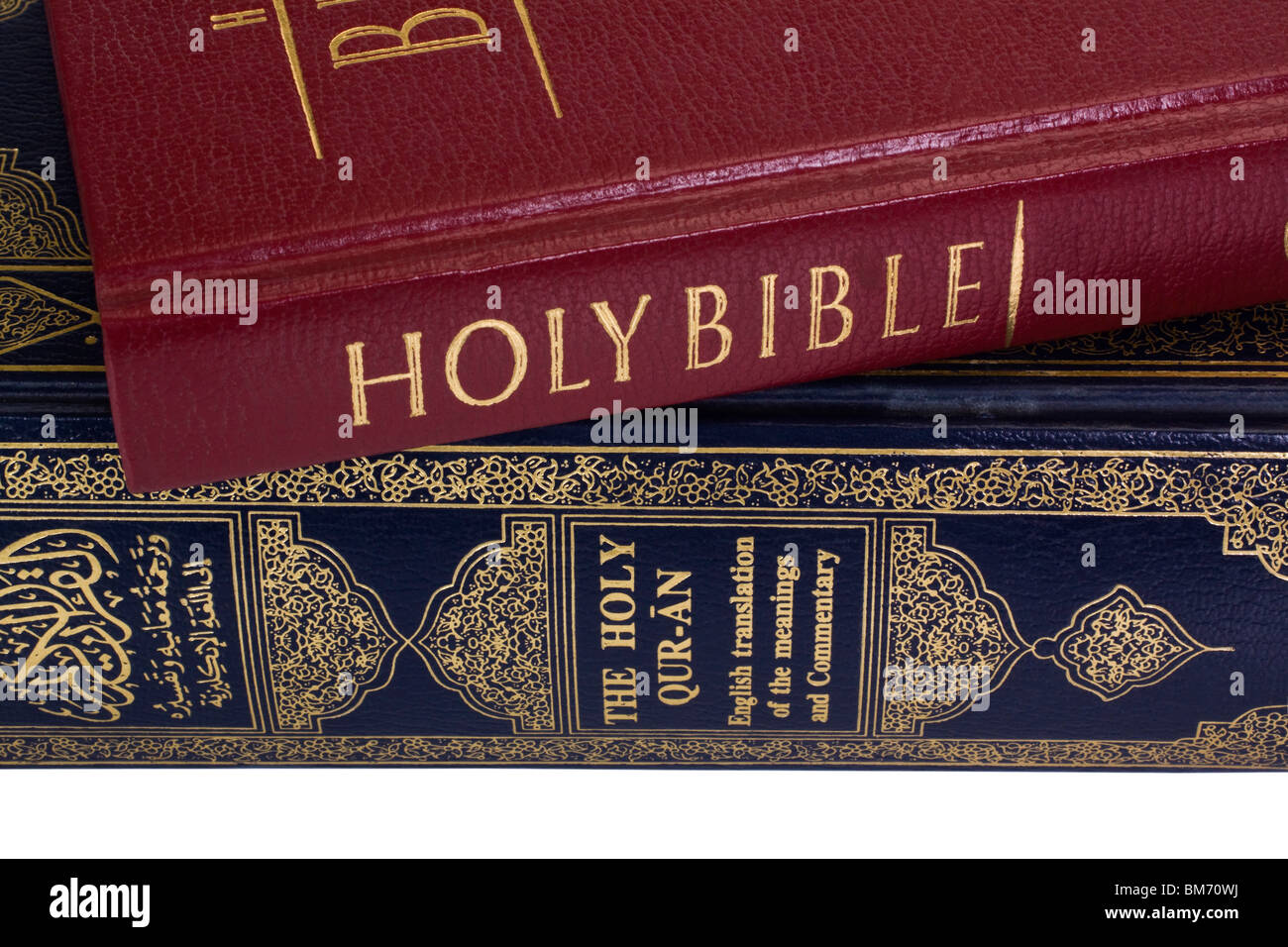 Quran and bible books hi-res stock photography and images - Alamy