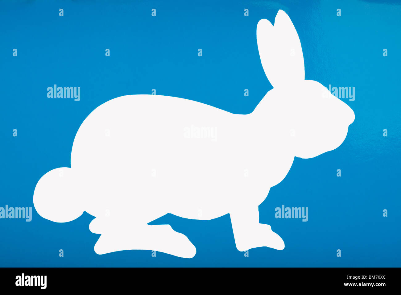 Hare silhouette sitting hi-res stock photography and images - Alamy