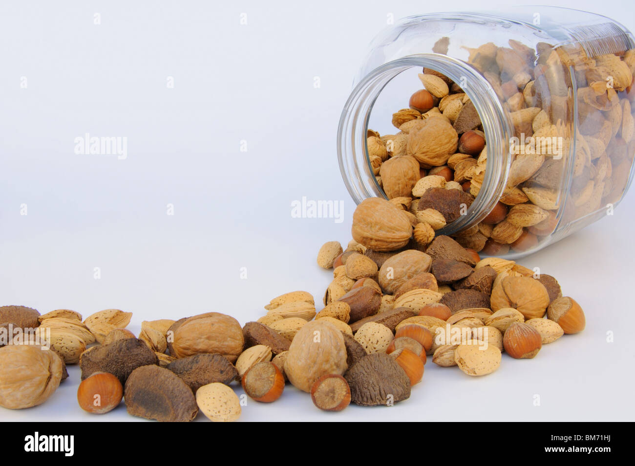 Mixed nuts in shells Stock Photo - Alamy