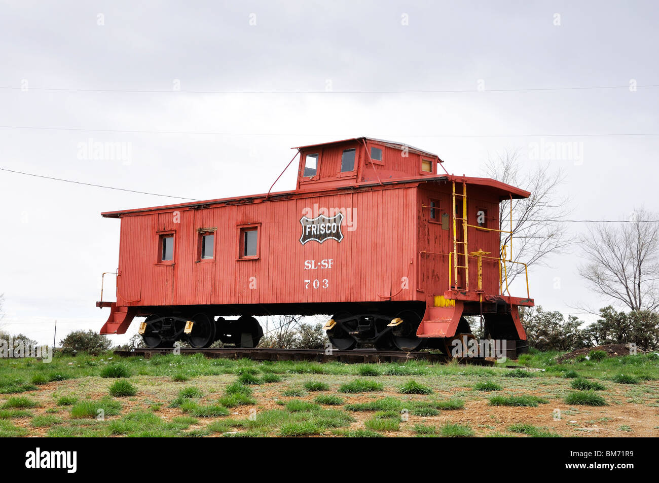 Frisco caboose, Taos, New Mexico, USA Stock Photo - Alamy