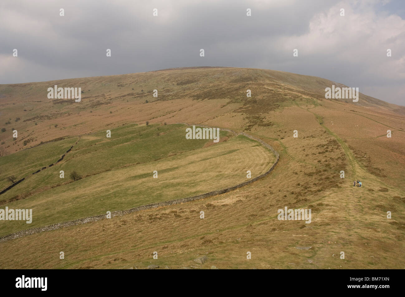 View of Pen Cerrig-calch from Table Mountain, Black Mountains, Wales ...