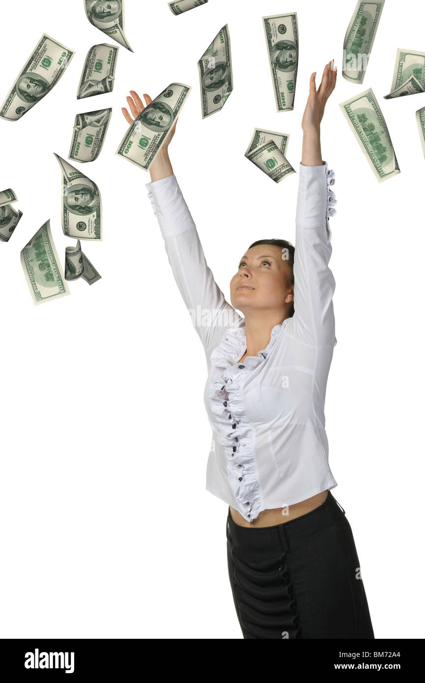 Money falling hi-res stock photography and images - Alamy