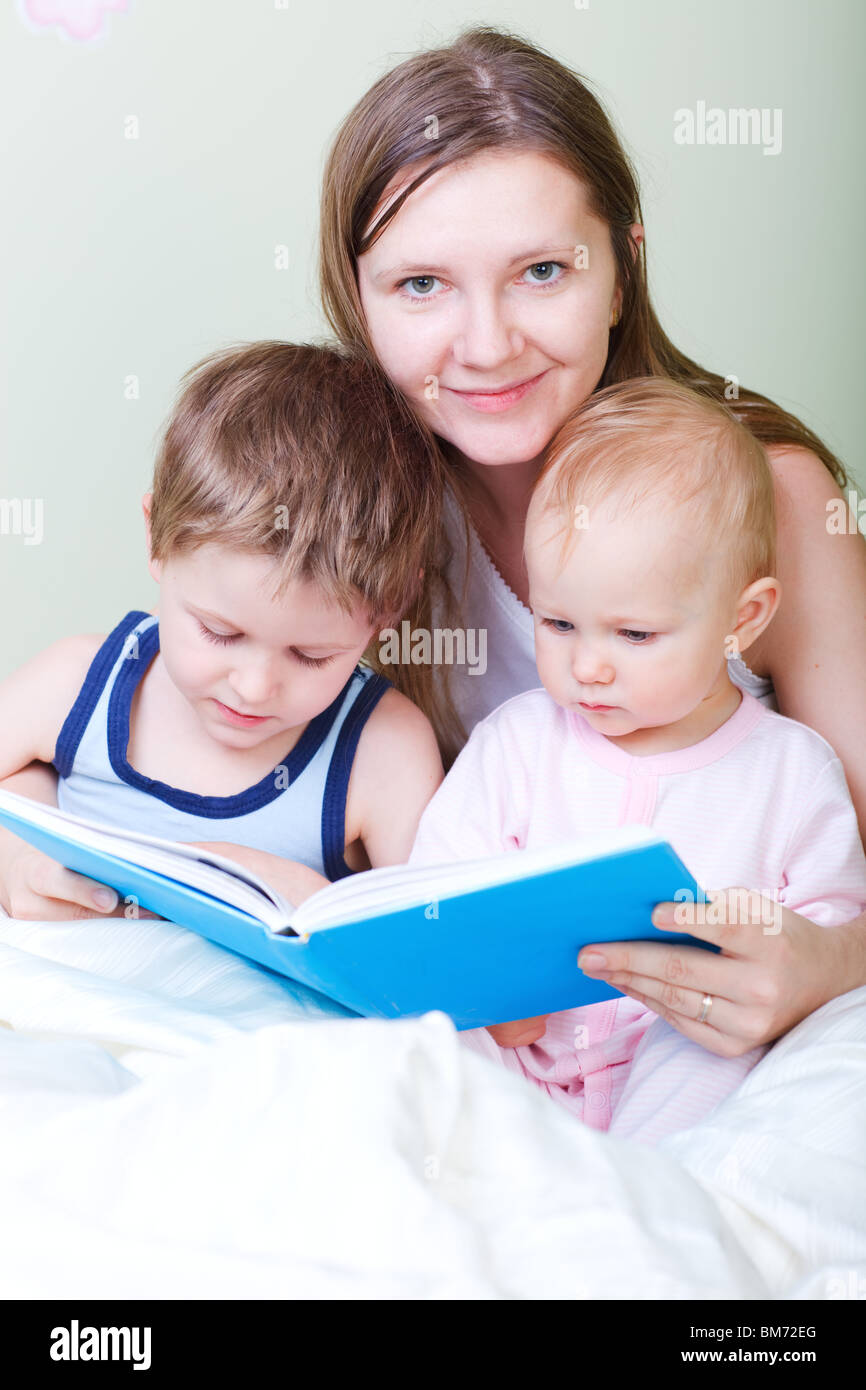 Family at home Stock Photo - Alamy