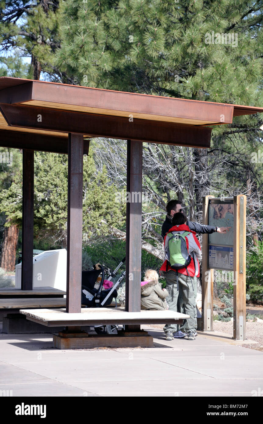 Bus stop, Grand Canyon National Park, Arizona, USA Stock Photo - Alamy