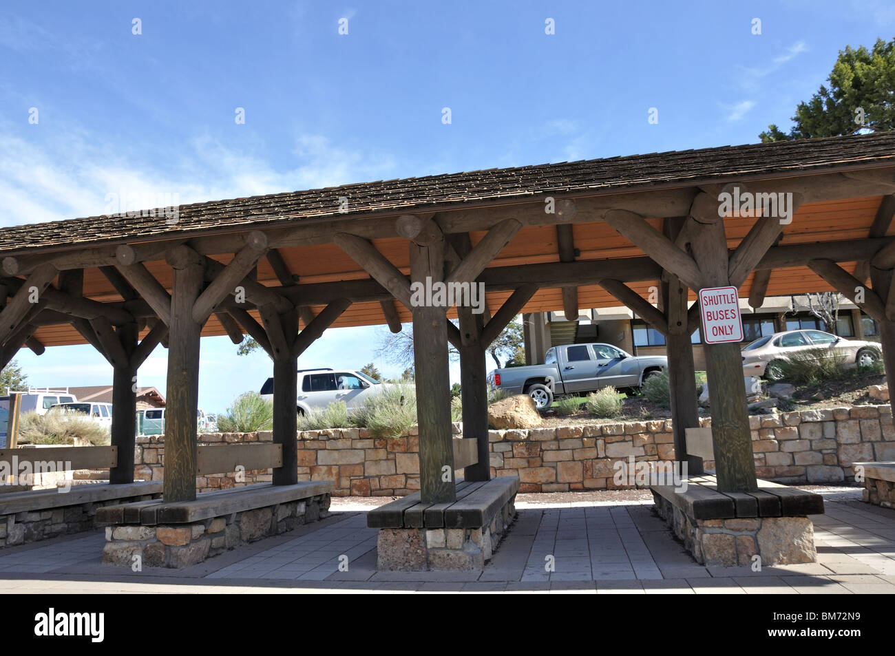 Bus stop, Grand Canyon National Park, Arizona, USA Stock Photo - Alamy