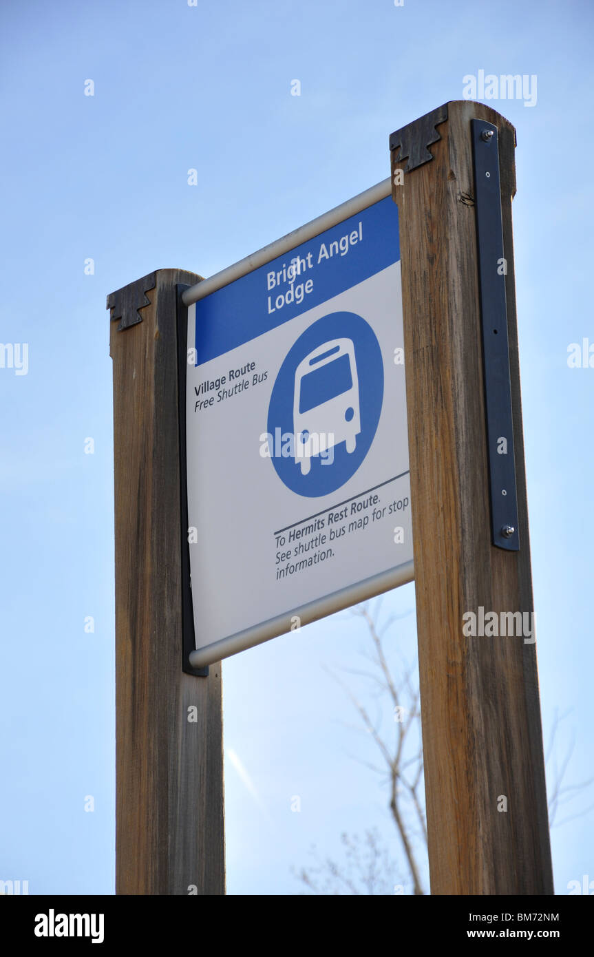 Bus stop, Grand Canyon National Park, Arizona, USA Stock Photo - Alamy