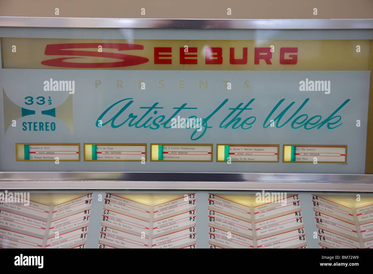 A 1961 Seeburg Jukebox Stock Photo - Alamy