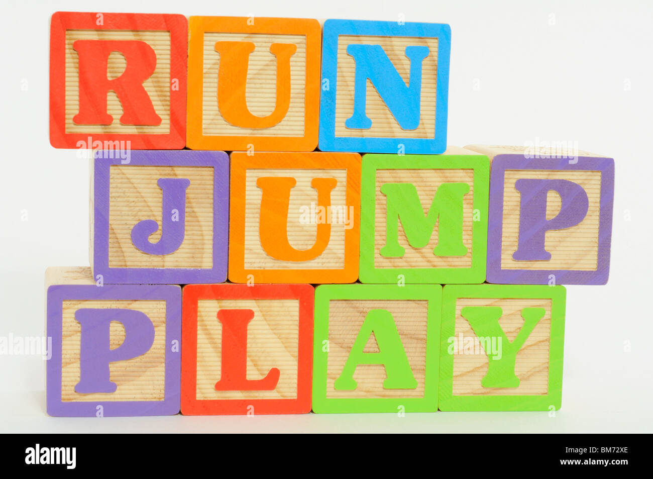 Kids blocks letters hi-res stock photography and images - Alamy