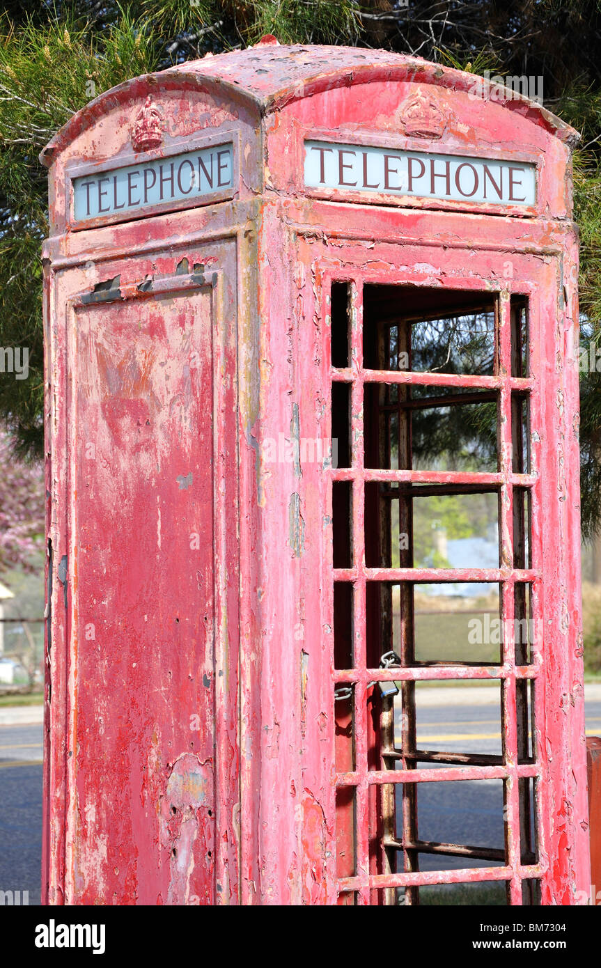 Old telephone box Stock Photo - Alamy