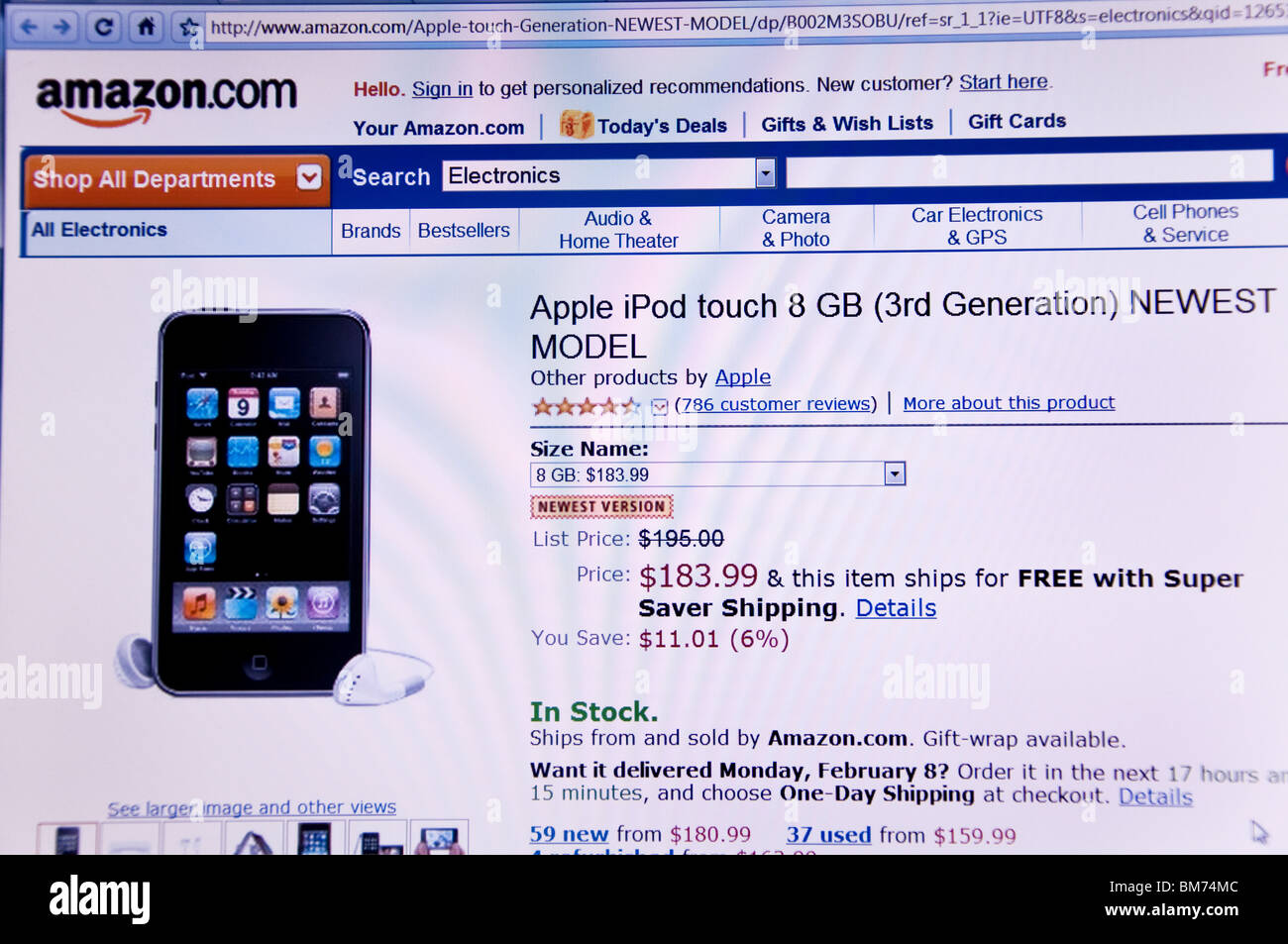 Amazon com screenshot hi-res stock photography and images - Alamy