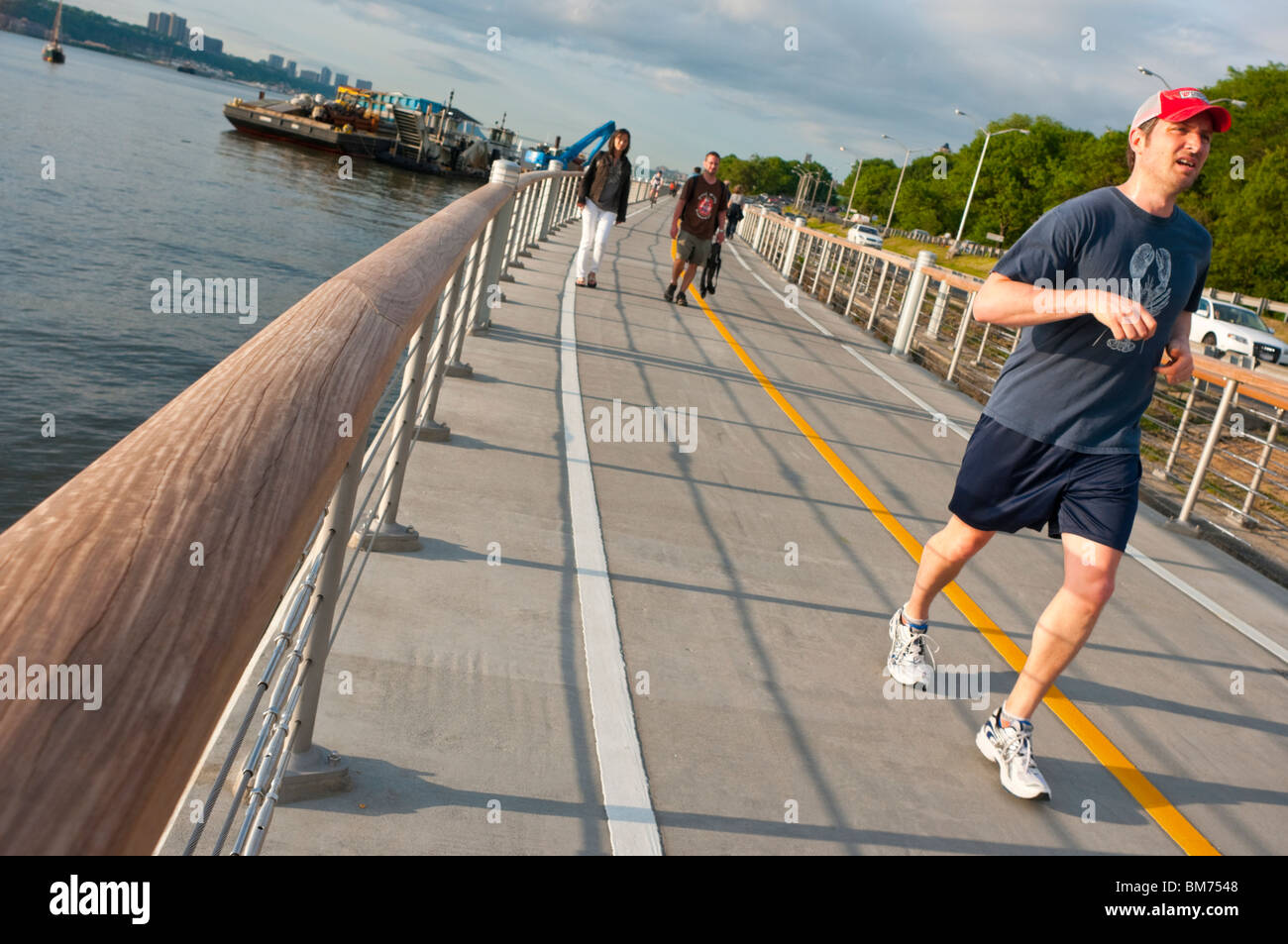 New York City, NY Riverwalk in Riverside Park Stock Photo - Alamy