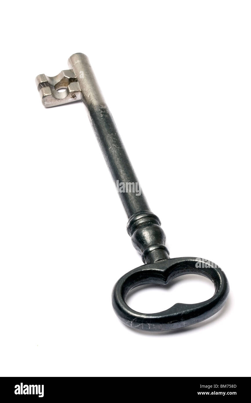 old key isolated on white background Stock Photo - Alamy