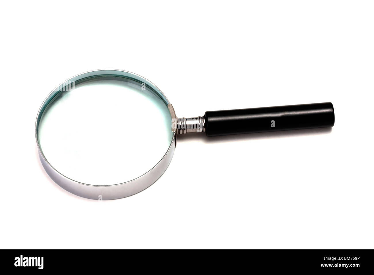 Magnifying glass on white background Stock Photo - Alamy