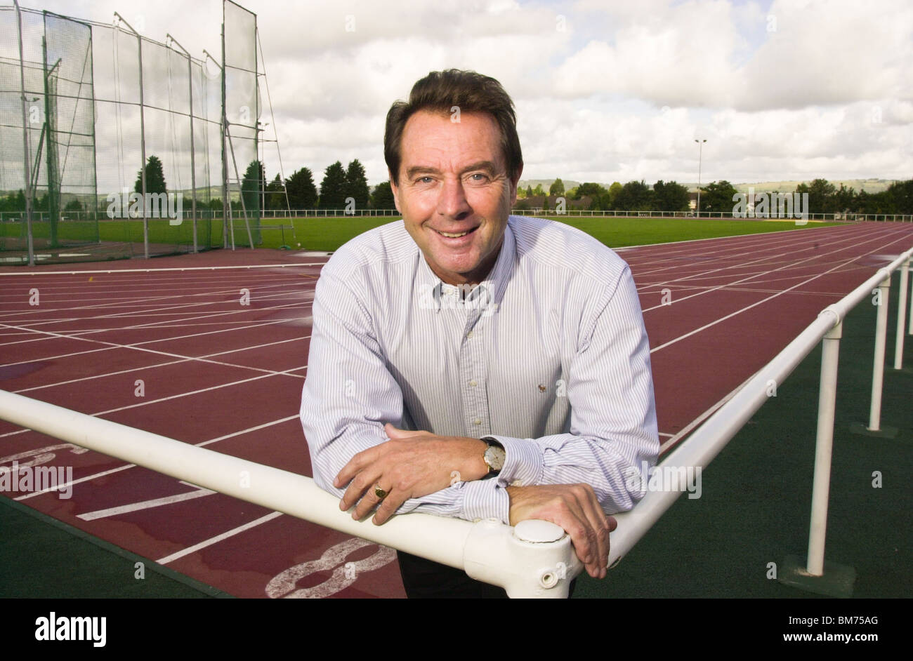 Lyn Davies 1964 Olympic long jump gold medalist pictured at the track ...