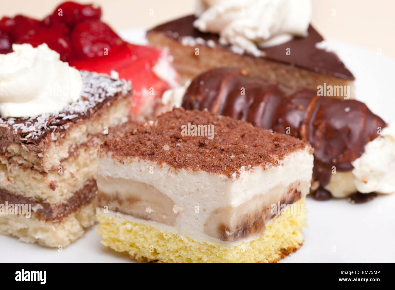Various cakes, sweet and delicious Stock Photo - Alamy